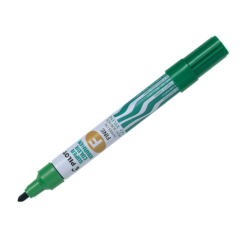 Marcador Permanente Pilot Sca-F Punta Redonda Verde – SUPPLY SPA